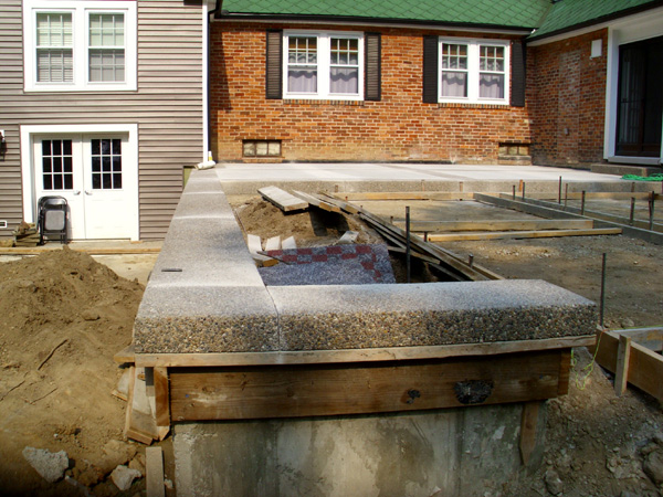 Decorative Patio Exposed Aggregate, Davisburg MI - Cumming Concrete